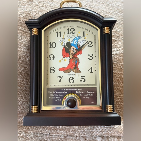 Disney | Other | Disney Seiko Vintage Mickey Mouse 9s Clock | Poshmark